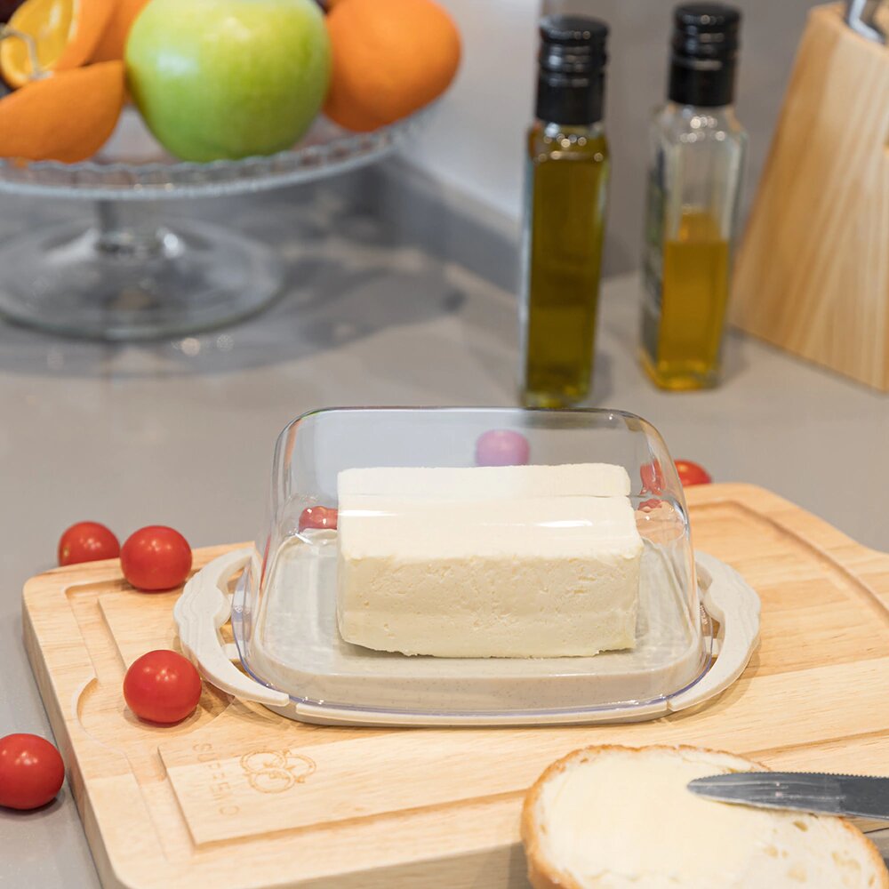 Масленка "Phibo", с крышкой, пластиковая, цвет в ассортименте