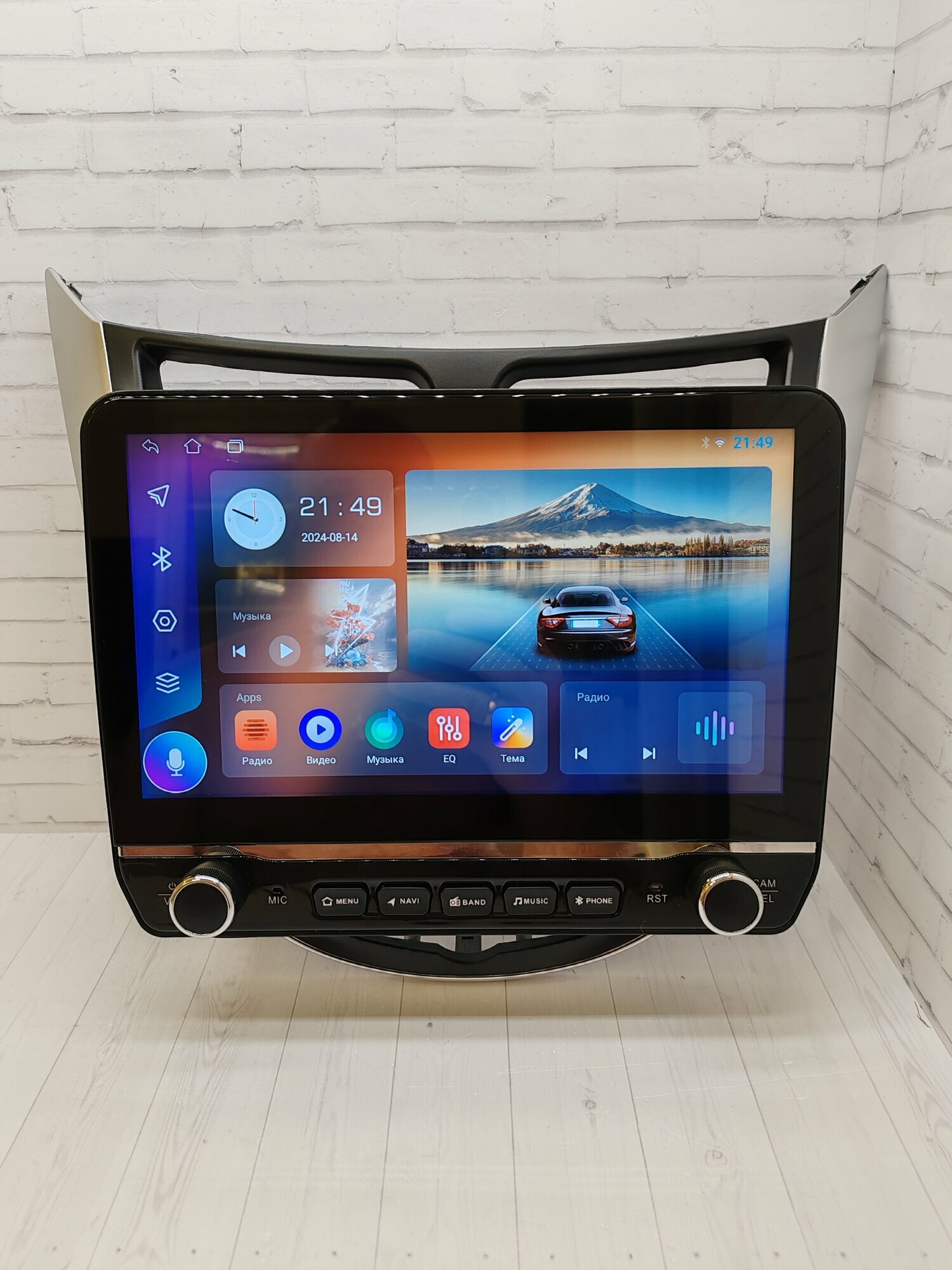 Магнитола андроид с крутилками для Hyundai Solaris; Accent 2010-16г/ 4+64гб/Android-Auto/CarPlay