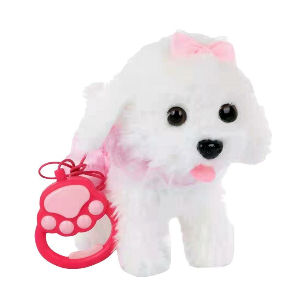 Плюшевые игрушки, Мопс, Умеет петь, С тяговым тросом 25 см