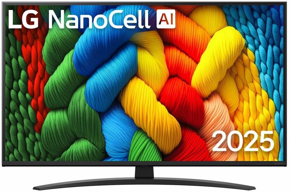 LG Телевизор 43NANO81A6A. ARUG 43 дюйм, 4K UHD, 3840x2160, черный