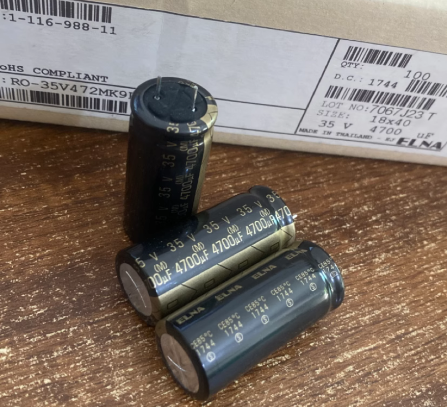 ELNA RO серии 35V4700UF 4700UF35V Аудио фильтр электролитических конденсаторов 18*40 1шт цена