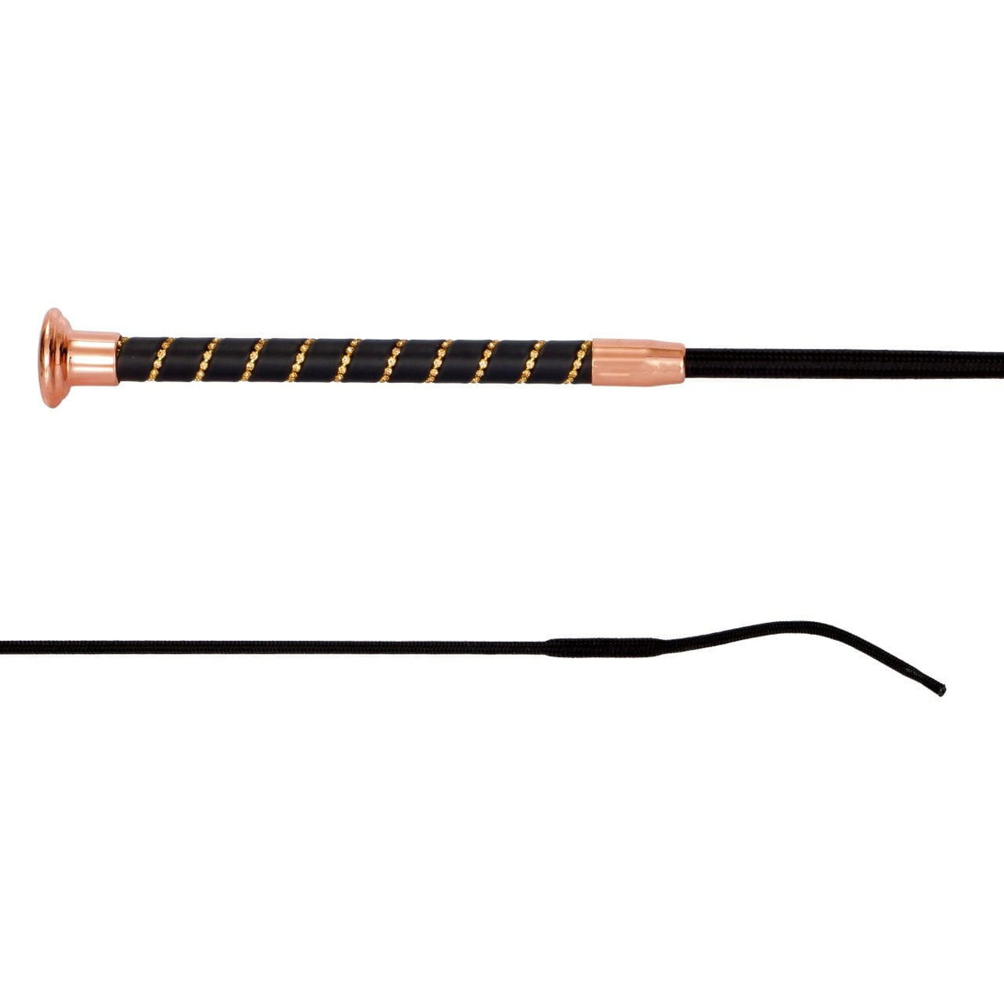 Decathlon Дрессировочный хлыст START GlossyCrystal с кристаллами 110 см, черный