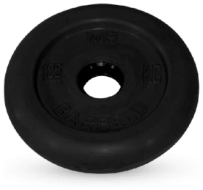 1.25 кг диск (блин) MB Barbell (черный) 26 мм.