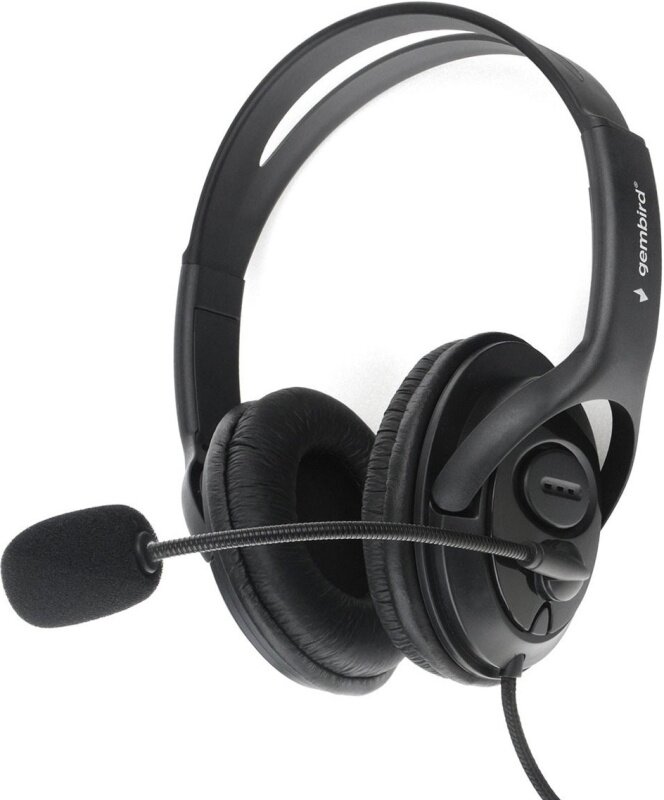 Гарнитура стерео Gembird MHS-786, черный, регулятор громкости