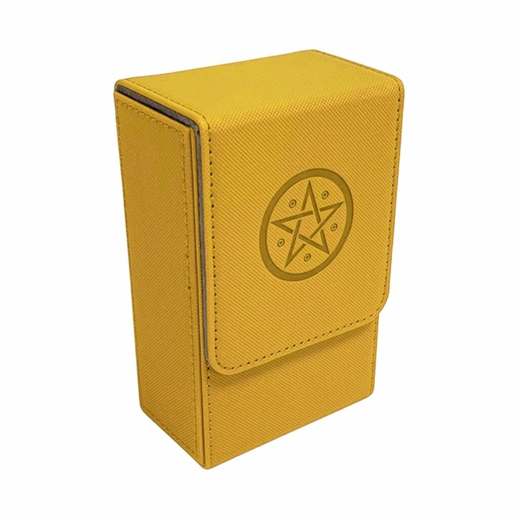 Премиальный чехол для карт Таро с магнитной застежкой и мягкой подкладкой, Желтый