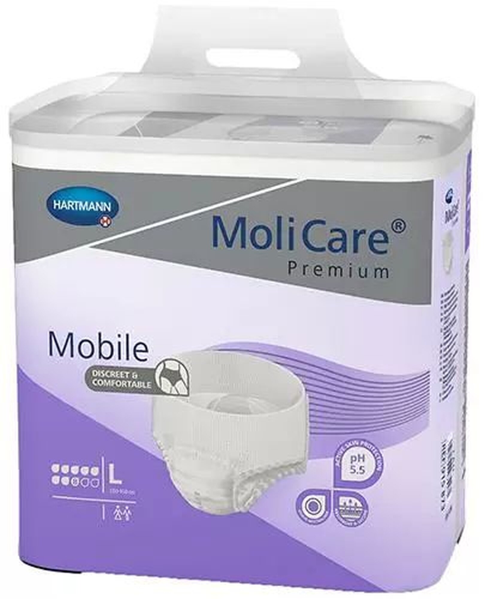 Трусы впитывающие Paul Hartmann MoliCare Mobile Premium, размер L, 30 шт (8К)