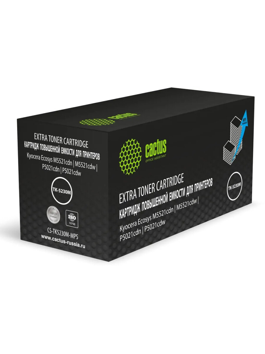 Картридж лазерный CACTUS CS-TK5230M-MPS розовый ((4400стр.) для Kyocera Ecosys M5521cdn/M5521cdw/P5021) (CS-TK5230M-MPS)