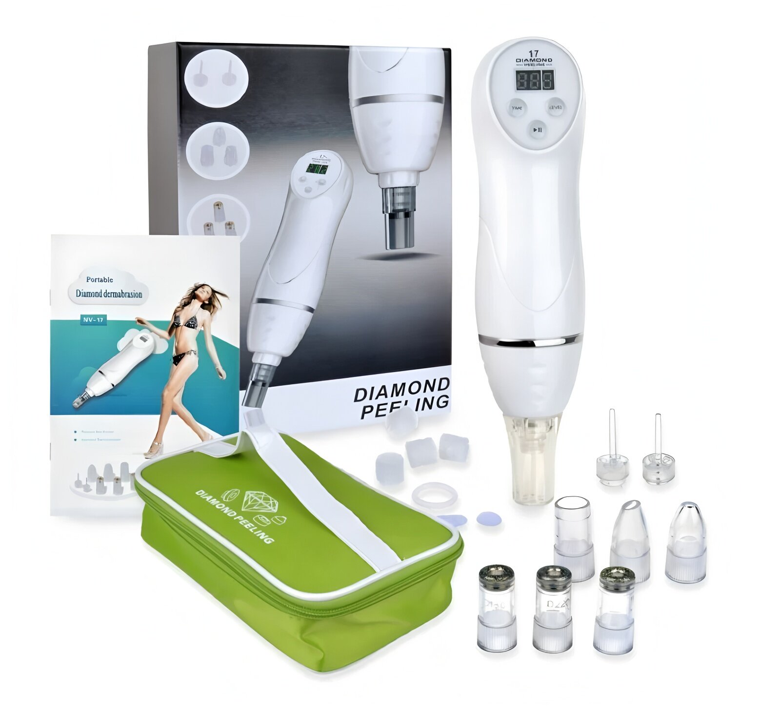 Вакуумный аппарат для чистки лица и алмазного пилинга Alicante-2024