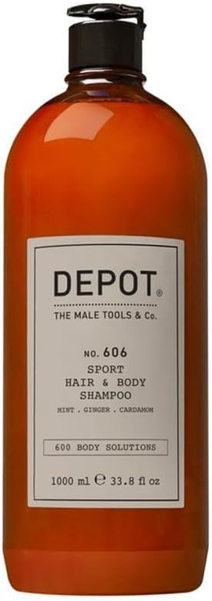 Depot Освежающий шампунь для волос и тела мужской no.606, 1000 мл