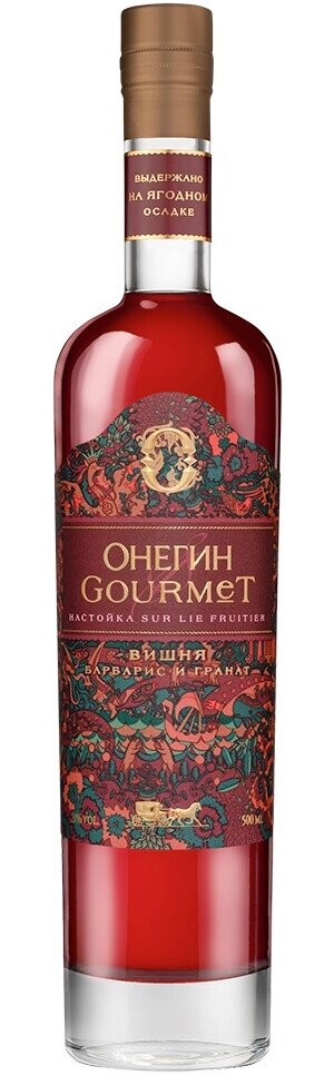 Ликер Онегин, "Гурмэ" Вишня, Барбарис и Гранат, настойка сладкая, 0.5 л