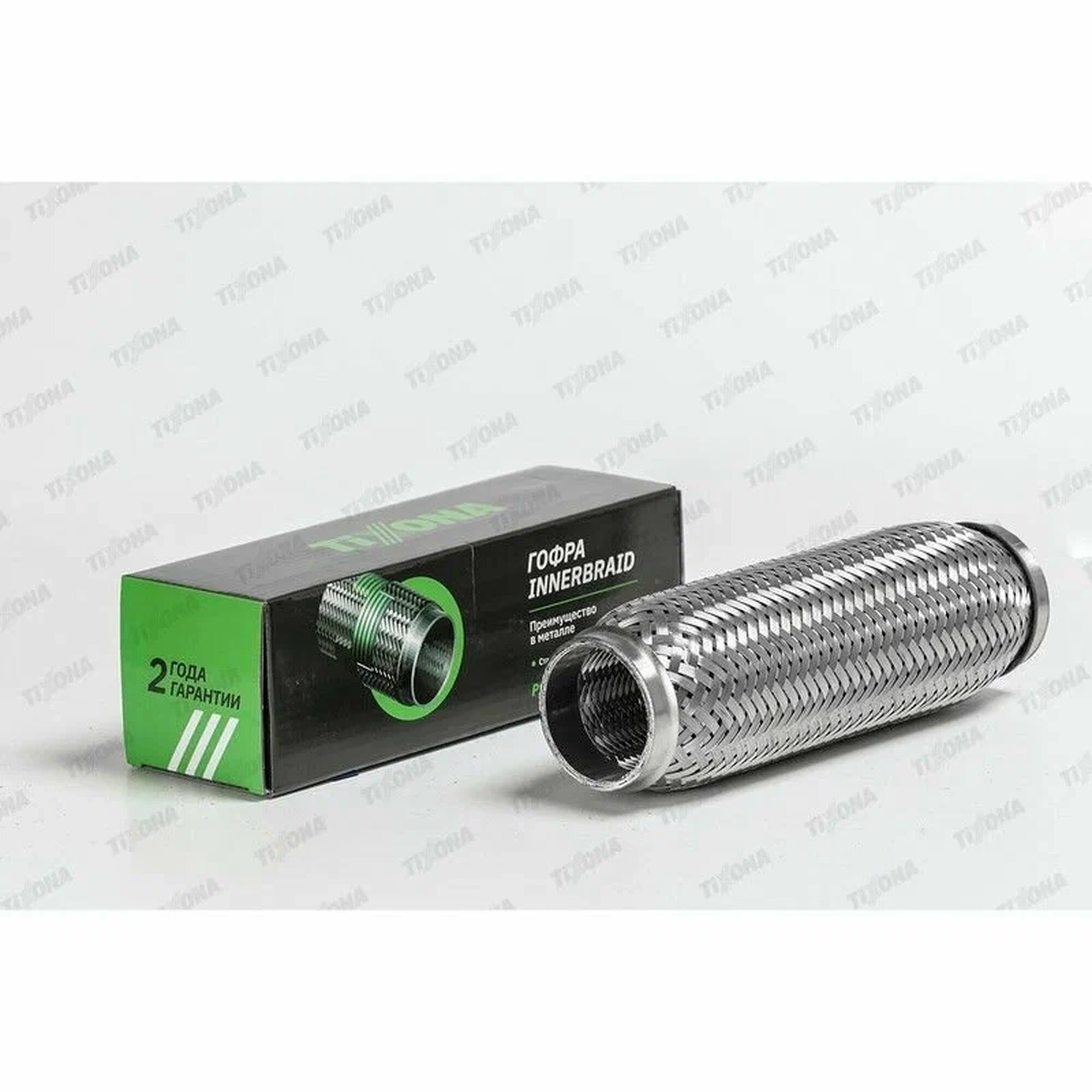 Гофра глушителя Tixona 50230, нержавеющая сталь, длина 230мм