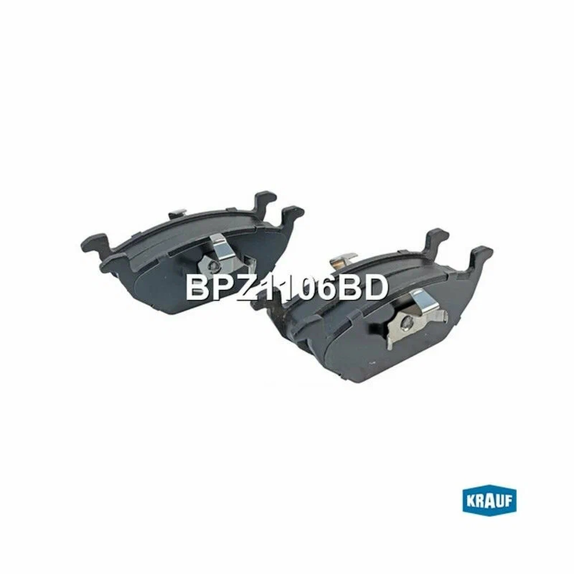 Колодки тормозные дисковые передние KRAUF BPZ1106BD для а/м AUDI A1, SEAT Ibiza, SKODA Fabia, Volkswagen Polo