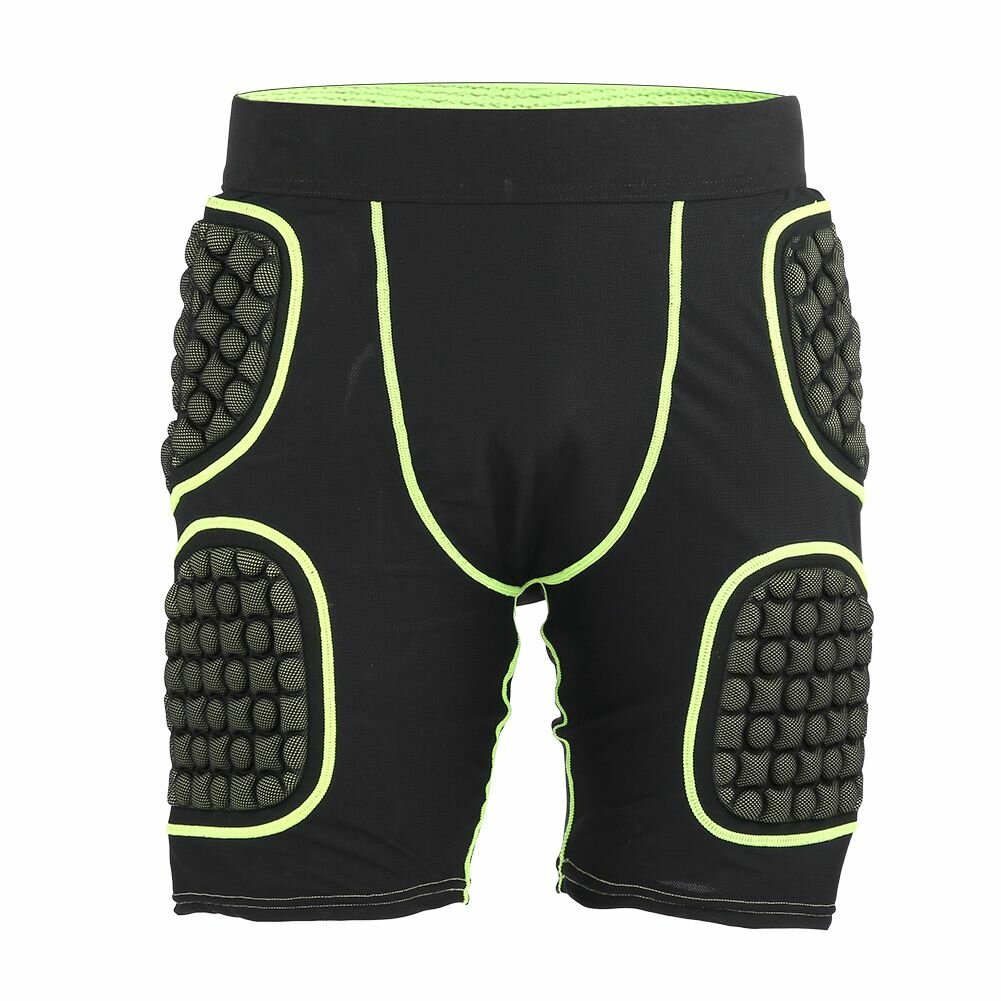 PROPRO унисекс дышащие брюки с защитой от падения на бедрах для катания на лыжах, роликовых коньках, фигурного катания, черный M