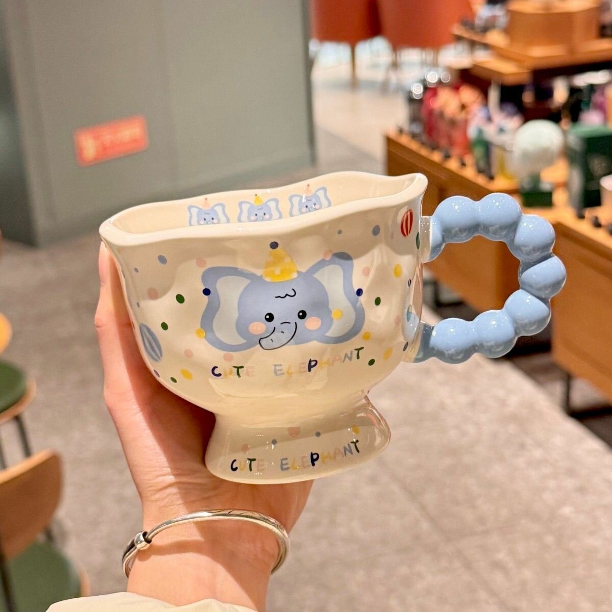 Керамическая чашка "слон", высококачественная кружка, 360 мл