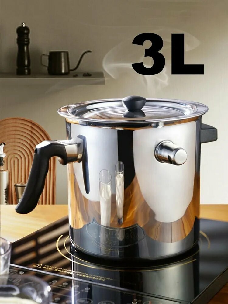 Молоковарка, Нержавеющая сталь, 3 л