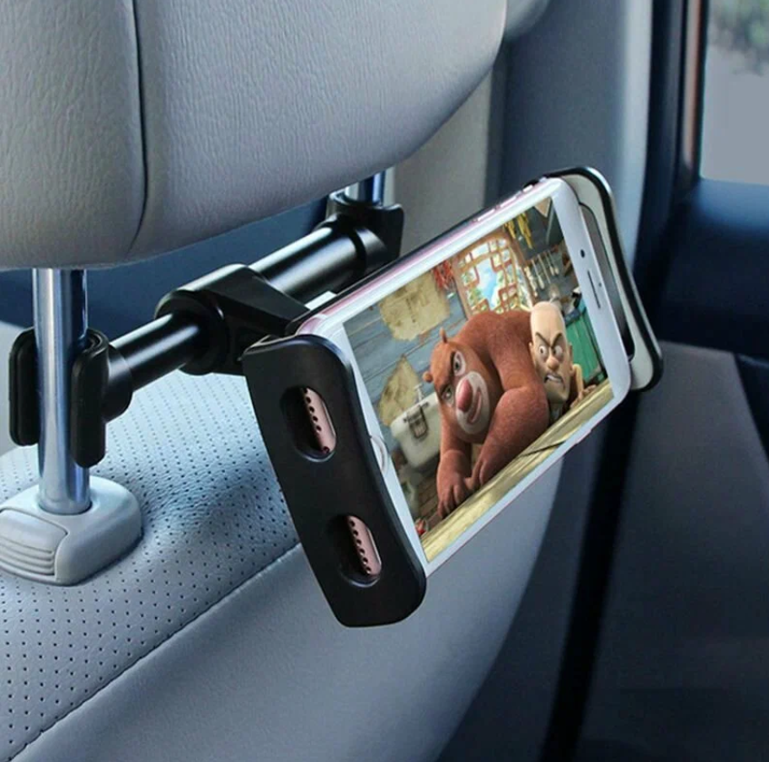Держатель для телефона планшета на подголовник сиденья, крепление для планшета на подголовник, раздвижной