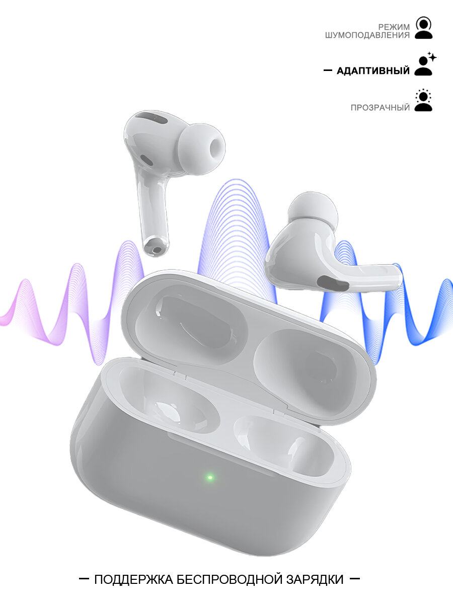 Беспроводные наушники Active Noise Cancelling, Bluetooth 5.3 iphone