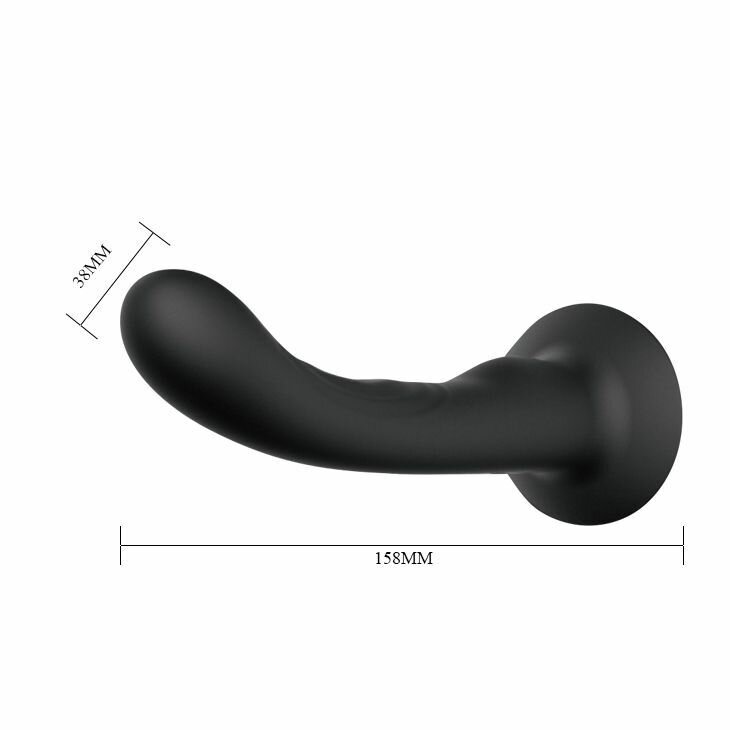 Baile Ultra Harness Curvy Dildo Страпон эргономичный с изогнутой головкой