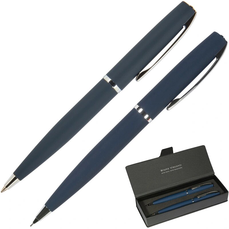 Набор SIENNA: ручка шарик 1мм син+каранд механич 0,7мм корп син 20-0222/0350