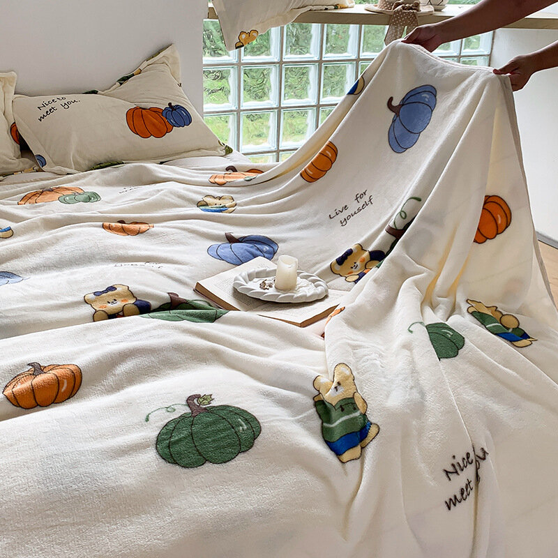 Одеяло из молочного флиса, тонкое фланелевое одеяло, маленькое покрывало из кораллового флиса, одеяло для дивана, офиса, сна