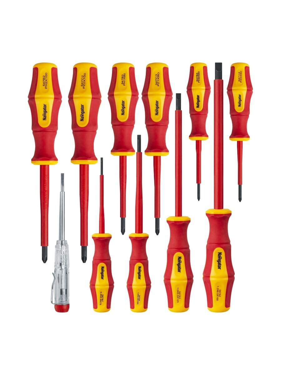 Набор отверток диэлектрических NHT-Оtd03-H11 (11шт) Navigator 95 265