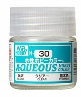 MR.HOBBY H30 глянцевый прозрачный финиш, водный лак для моделей и миниатюр защитный финиш H-серии для коллекционных сборок