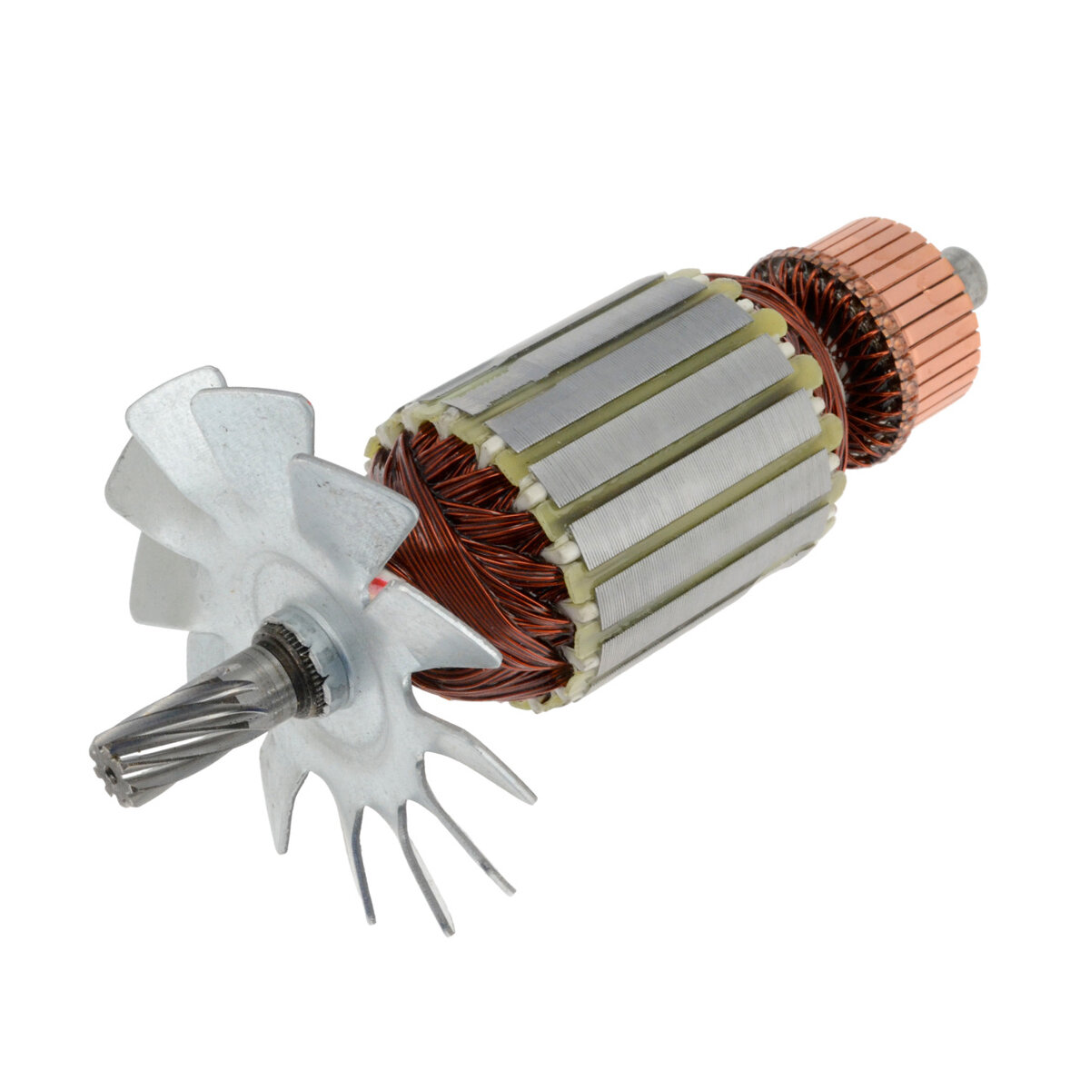 Ротор (L-181 мм, D-53 мм, 9 зубов, наклон вправо) подходит для станка распиловочного многофункционального ЗУБР ЗПДС-255-1500, ЗПДС-255-1600С