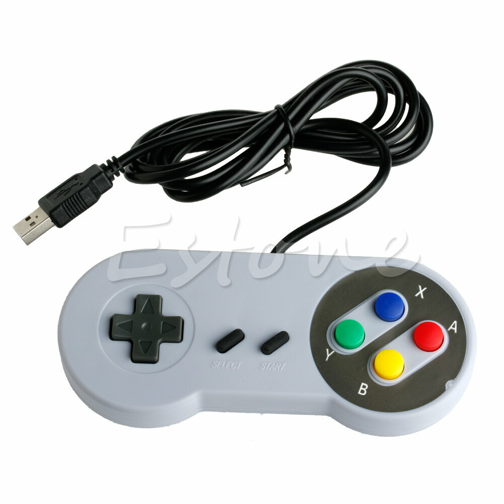 Ретро USB суперконтроллер геймпад джойстик подходит для ПК Super SNES/для эмулятора Mac NES для Windows GamePad