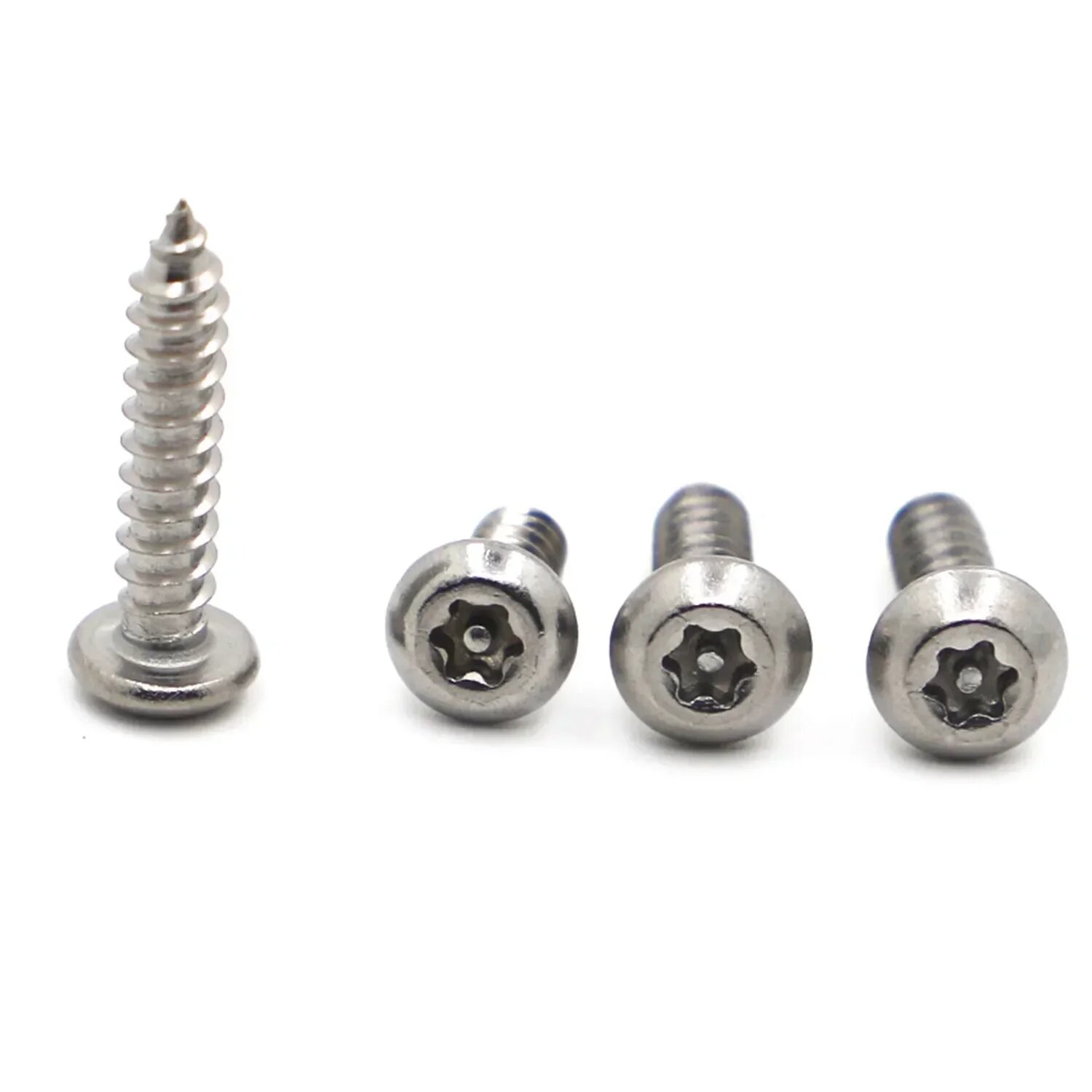 M2.9 M3.5 M3.9 M4.2 M4.8 Штифт из нержавеющей стали 304, шесть лепестков Torx с цилиндрической головкой, противоугонный безопасный саморез по дереву