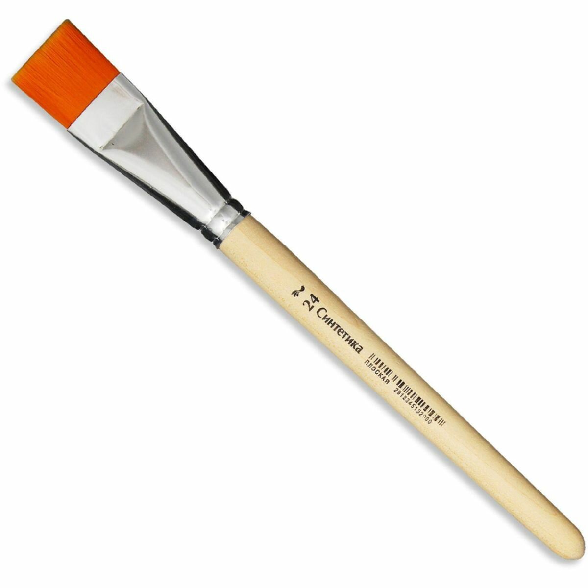 Кисть Комус, синтетика, плоская, №24, 100шт.