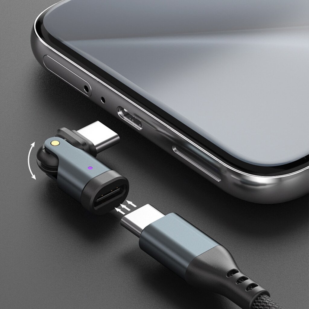 Угловой металлический адаптер питания 240 Вт, - 1