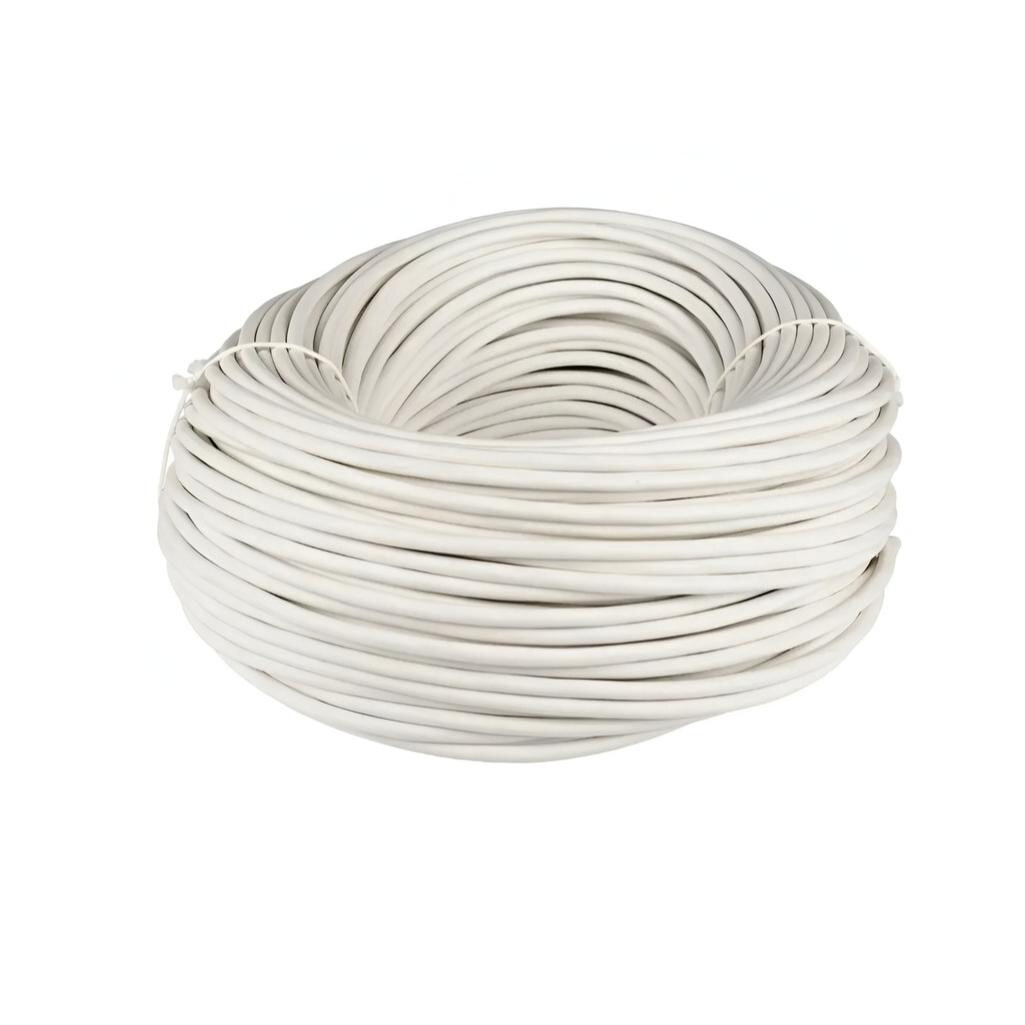 Провод силовой ПУГНП/пбппг 2х1.5 кв. мм, установочный, белый, длина 30 метров