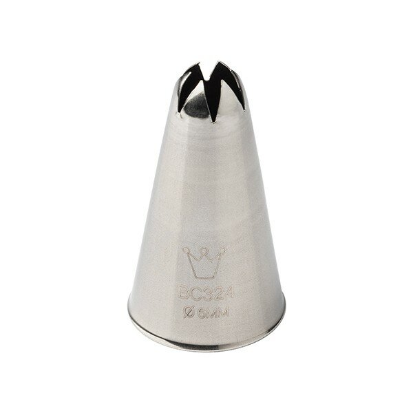 Насадка кондитерская «Закрытая звезда», нержавеющая сталь, 25/6 мм (Martellato)