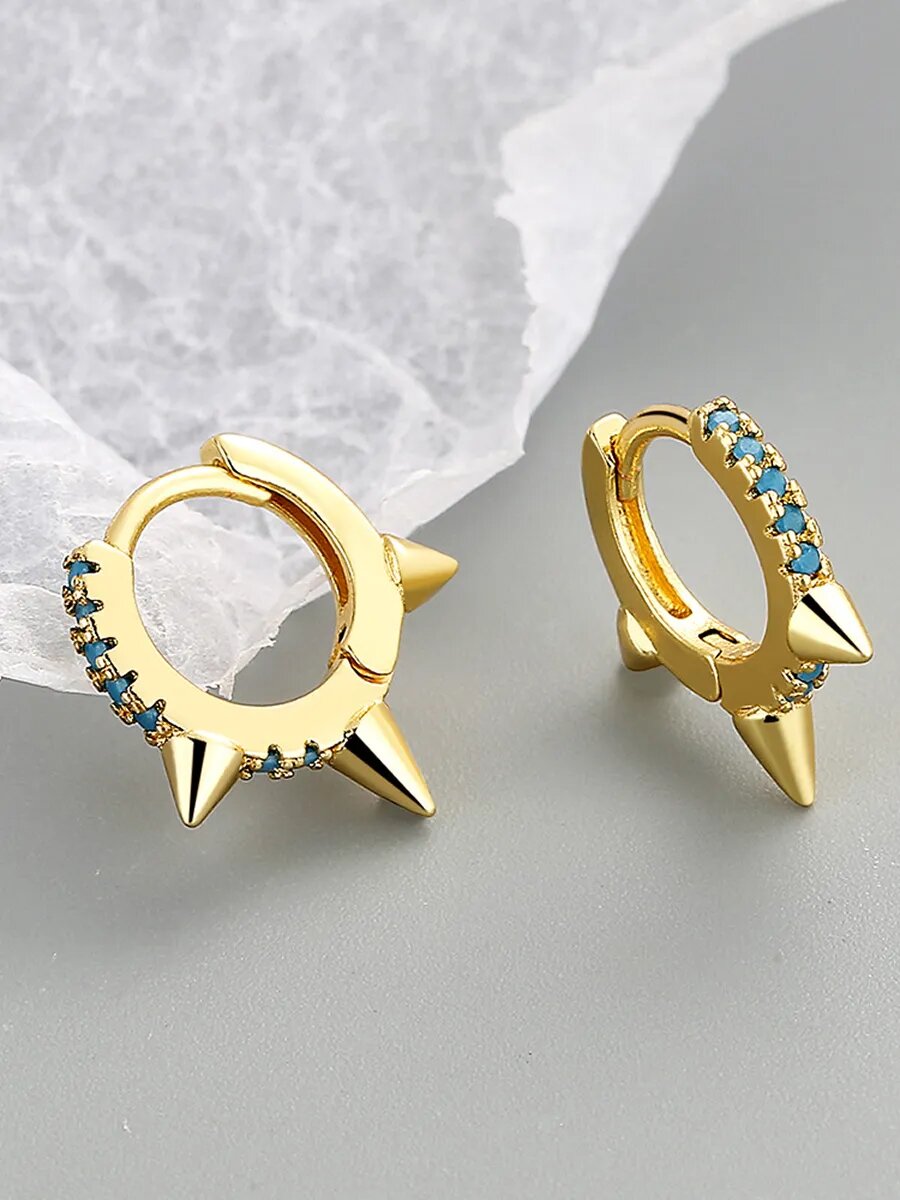 Серьги конго, искусственный камень