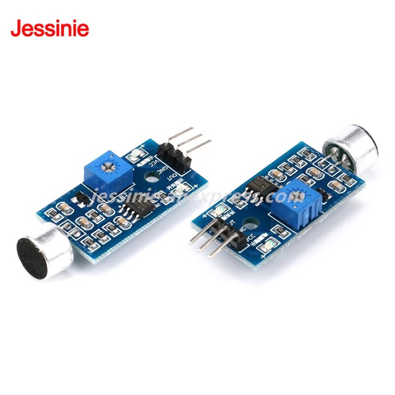 Модуль усилителя микрофона MAX9814 MAX4466 Jessinie 2 PCS