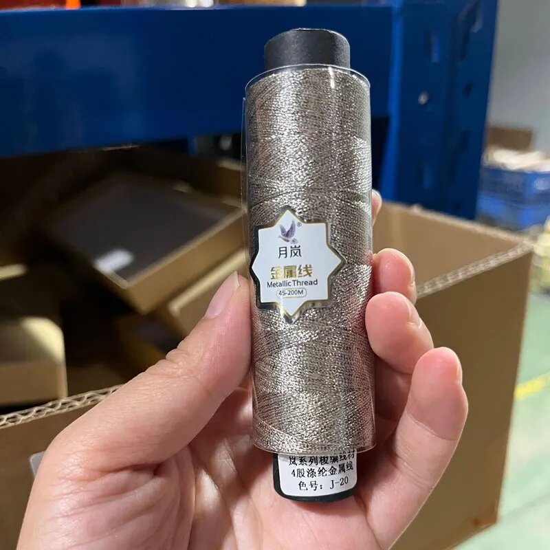 Металлическая нить Asmoothread для рукоделия Серый, J20