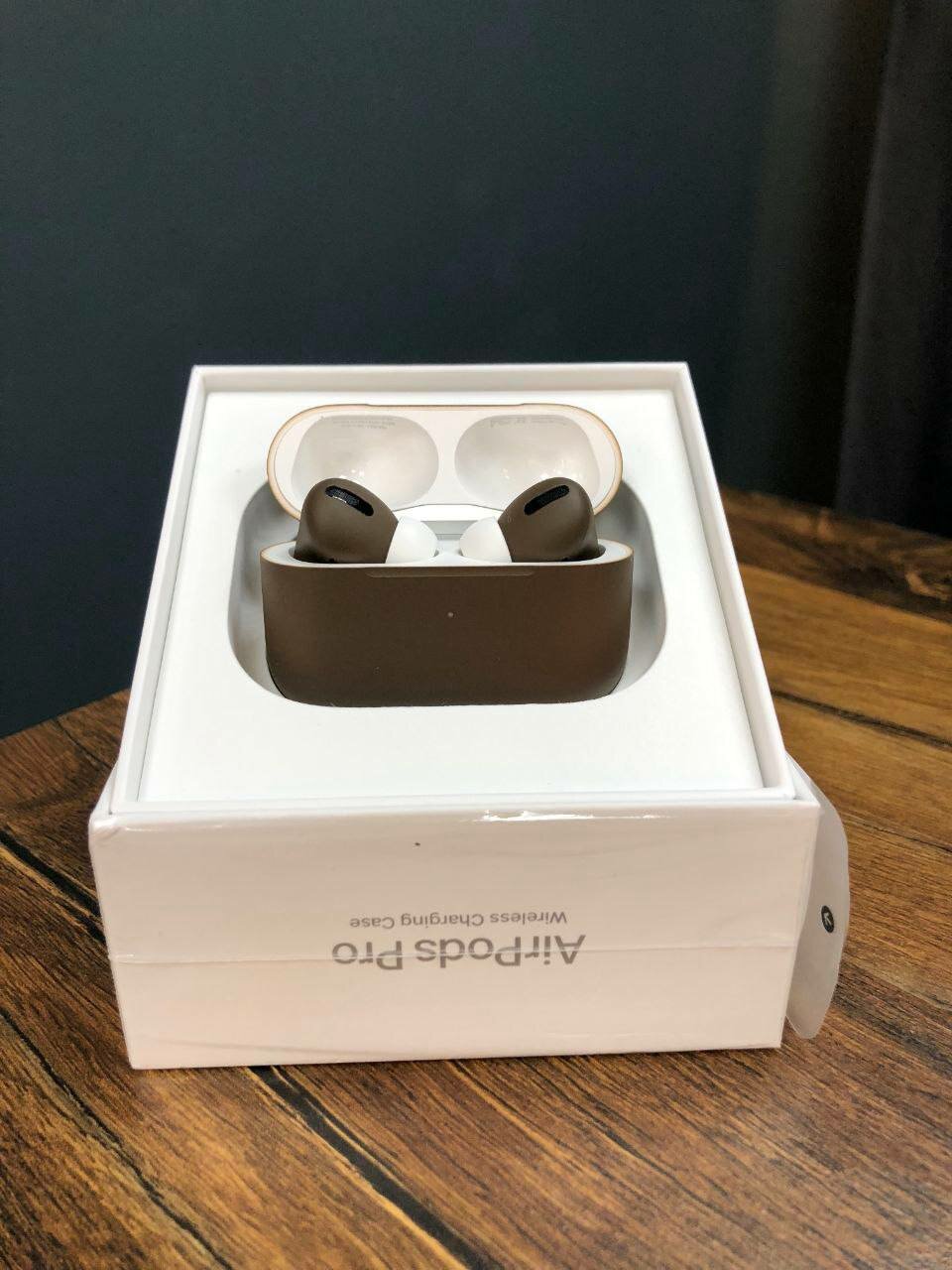 Наушники AirPods Pro 2 Color Type-C (2023) Молочный шоколад матовый (Ral_8028)