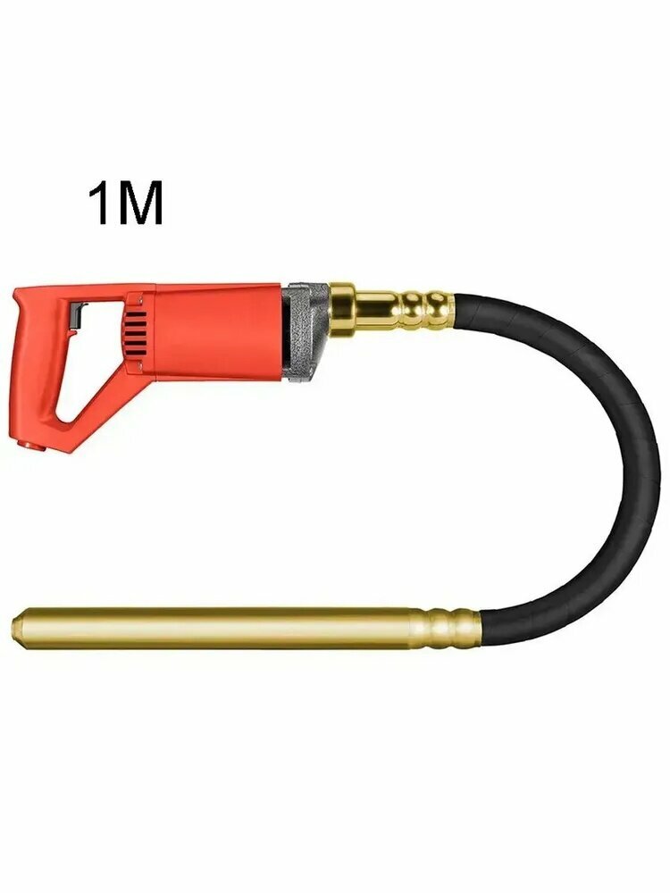 Портативный глубинный вибратор для бетона 1000Вт | Медный двигатель, марганцевый вал