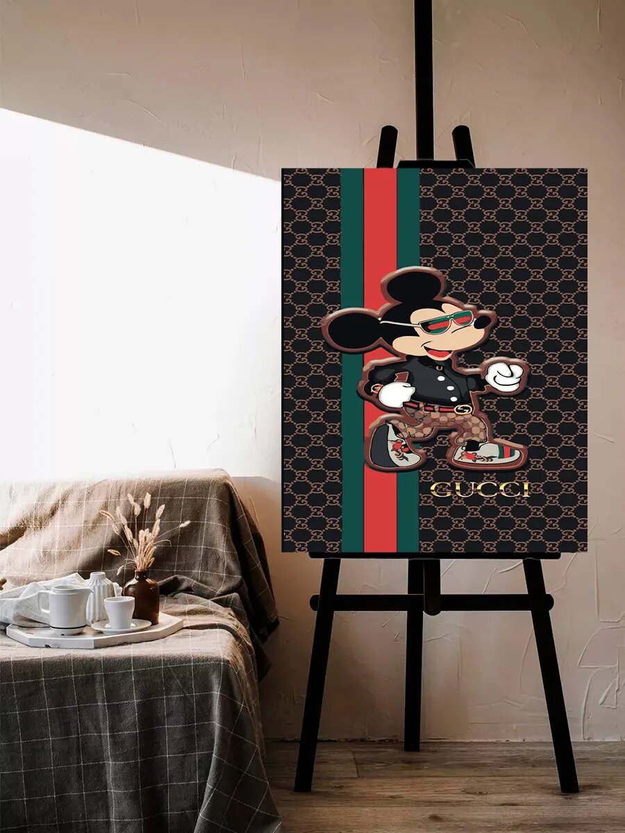 Картина по номерам Микки Маус Стиль Гуччи Mickey Mouse