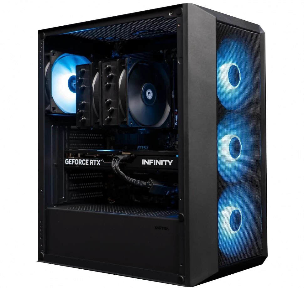 Игровой компьютер 1COMPUTER GAMING PRO 44 Ryzen 7 RTX 5070 12 Гб B650 DDR5 32 ГБ 2 ТБ 750 Вт системный блок