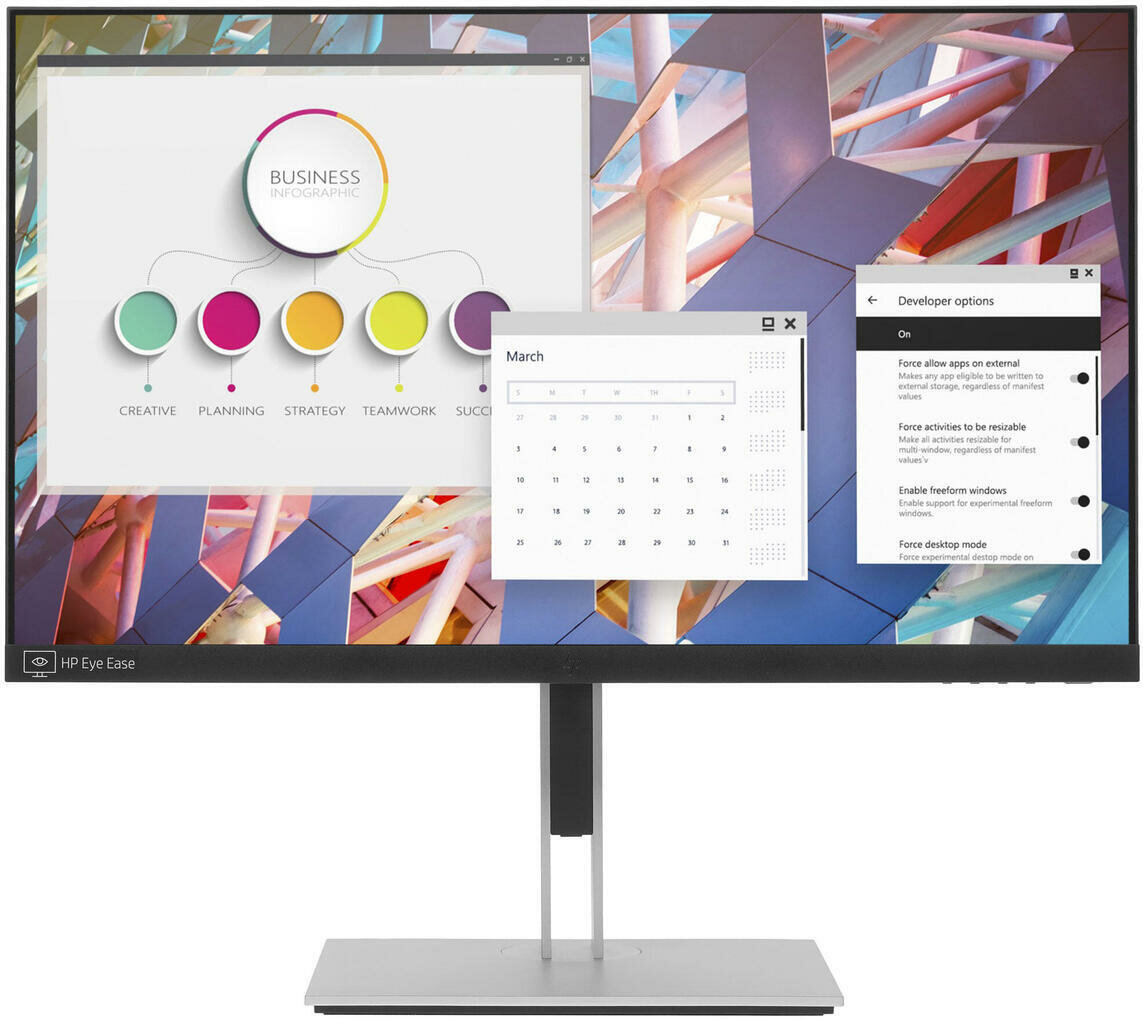 27" Монитор HP E27 G4 (9VG71AA) черный - 1920x1080@70 Гц, IPS, 5 мс, 1000 : 1, 250 Кд/м, 178/178, HDMI, VGA (D-Sub), DisplayPort, USBх4 шт