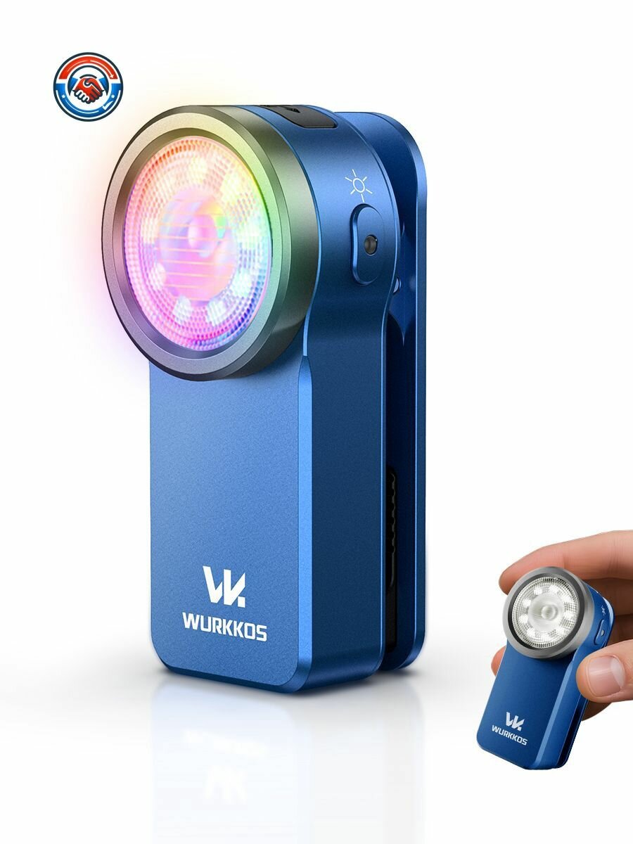 Ручной фонарь Wurkkos HD03, компактный карманный светильник для походов, рыбалки и авто, ударопрочный и влагозащищённый