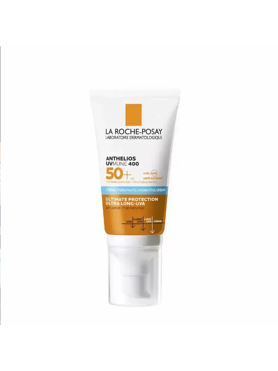 La Roche-Posay Крем солнцезащитный Anthelios UVMUNE400 SPF 50+ / PPD30 увлажняющий для лица, 50 мл