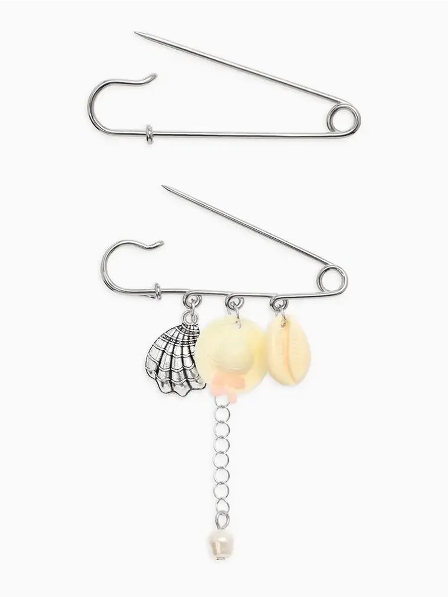 Стильные белые булавки для пляжных образов