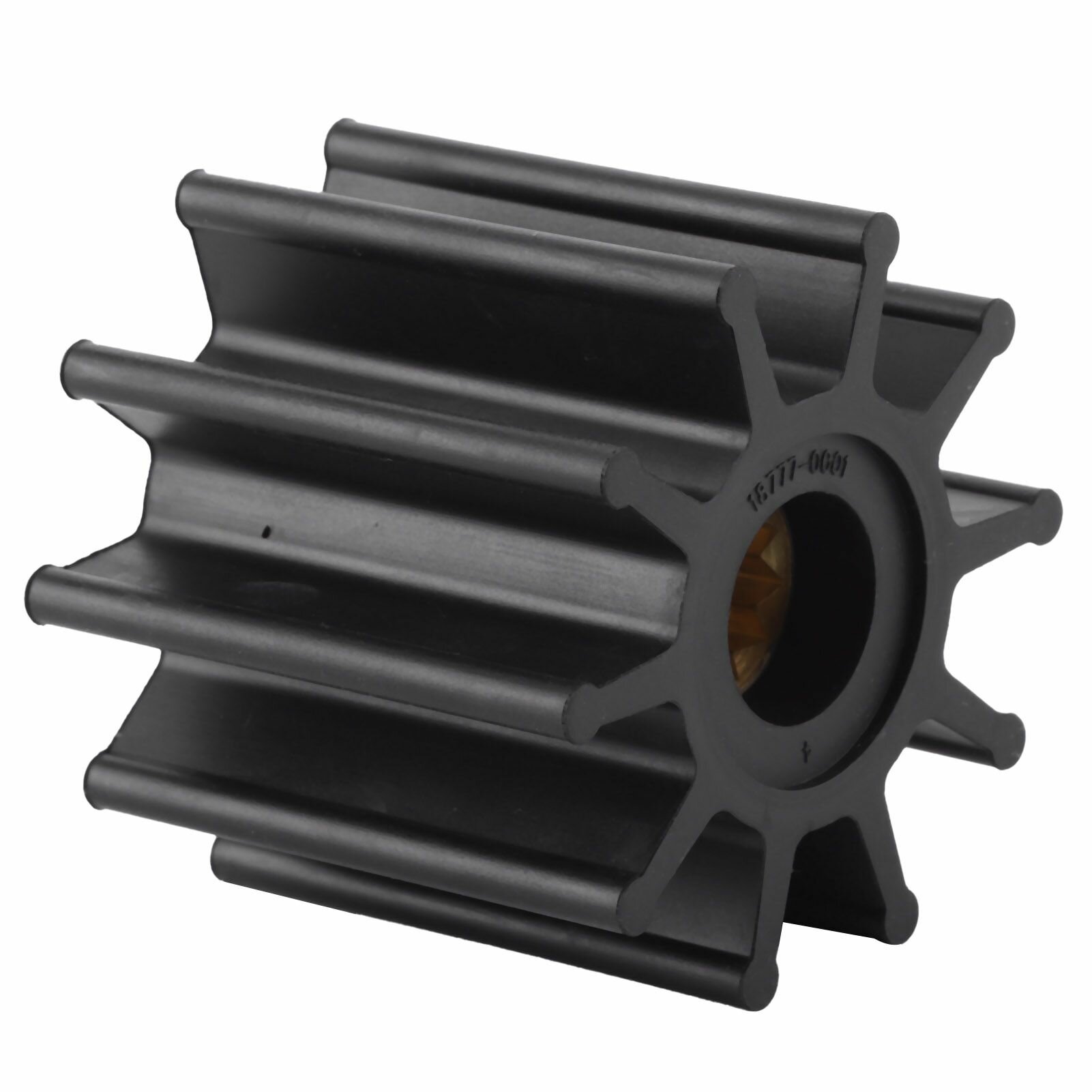 Импеллер водяного насоса 10 лопастей, подходит для Jabsco 18777-0001-P, неопрено и латунь, прямой заменой старого.