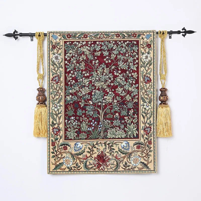 Гобелен William Morris - Дерево жизни, хлопок, зеленый