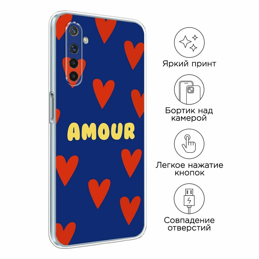 Чехол на Realme 6 / Реалми 6 с принтом "Amour art - 14 февраля" — фото 1
