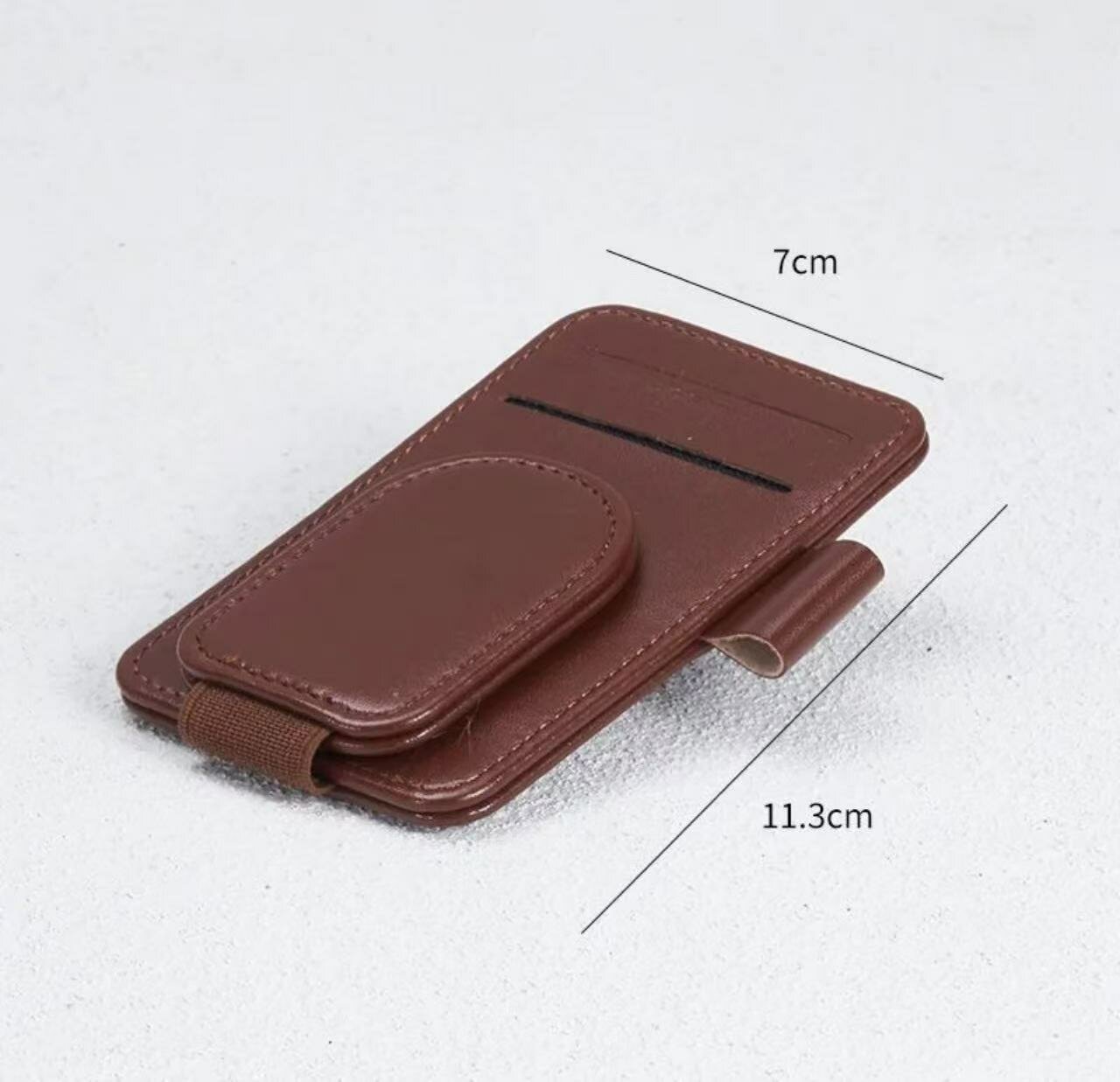 Держатель для очков в авто, зажим в машину, органайзер автомобильный для карт, n. кофейный цвет