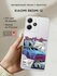 Чехол на Xiaomi Redmi 12 / Сяоми Редми 12 с принтом "JDM коллаж", прозрачный