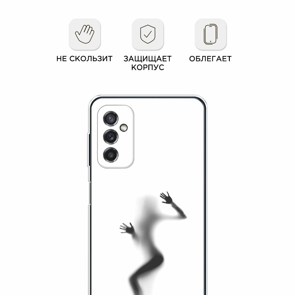 Чехол на Samsung Galaxy M52 / Самсунг Галакси M52 с принтом "Девушка в душе" — фото 1